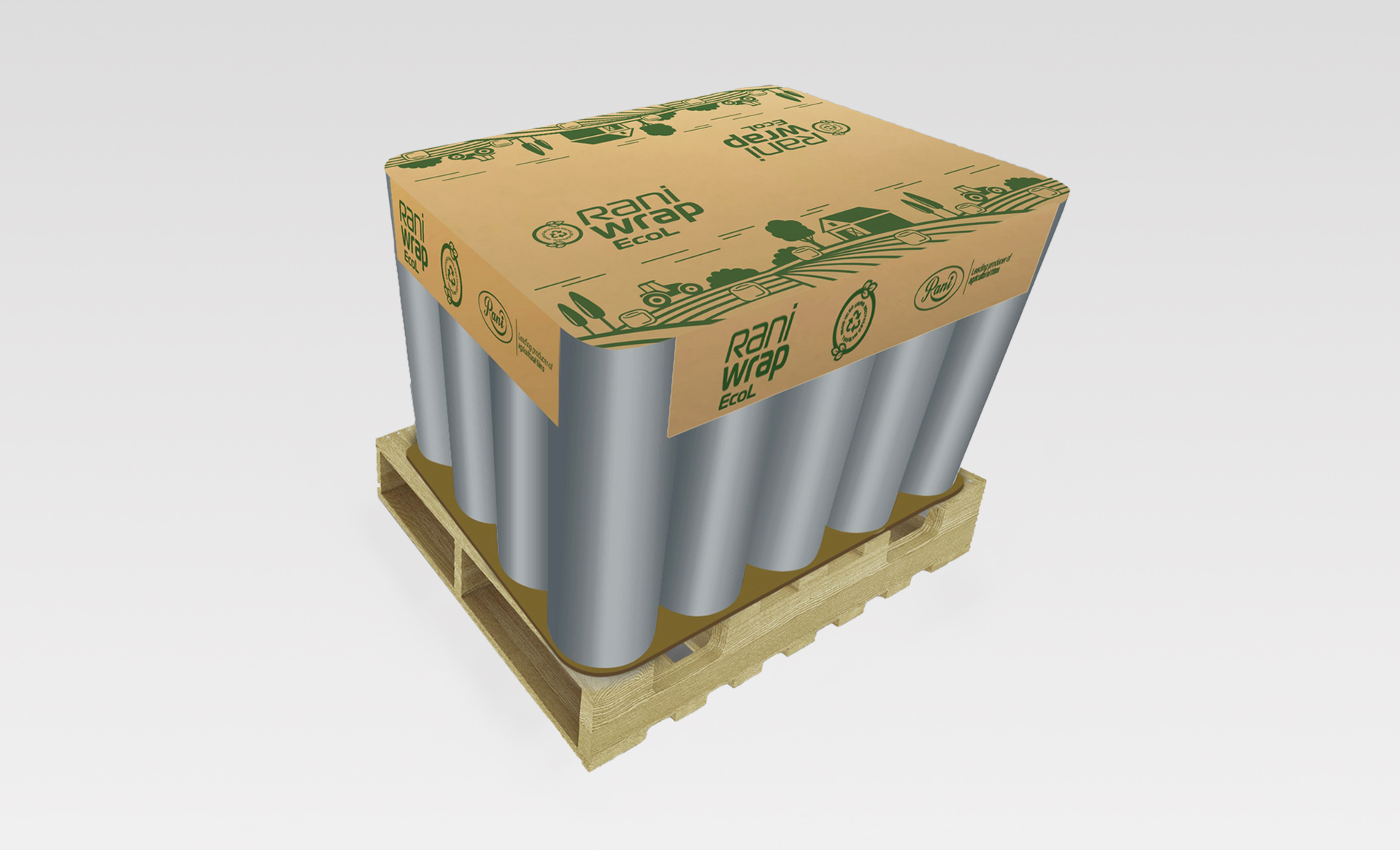 A bale wrap containing 30% recycled material | Rani Plast
